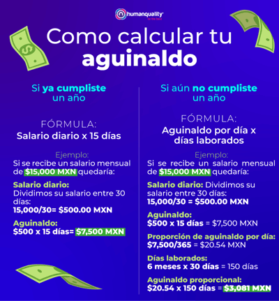 Como calcular tu aguinaldo
