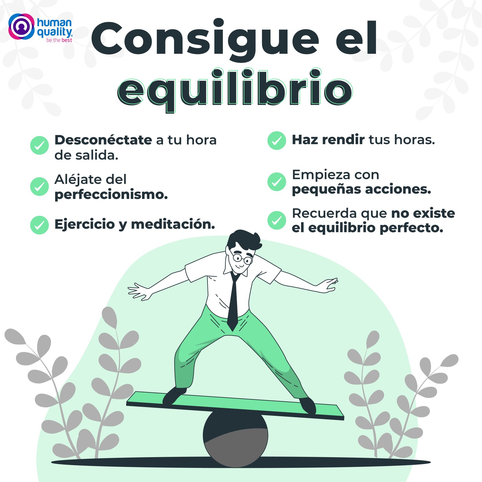 Logra un equilibrio entre vida personal y laboral